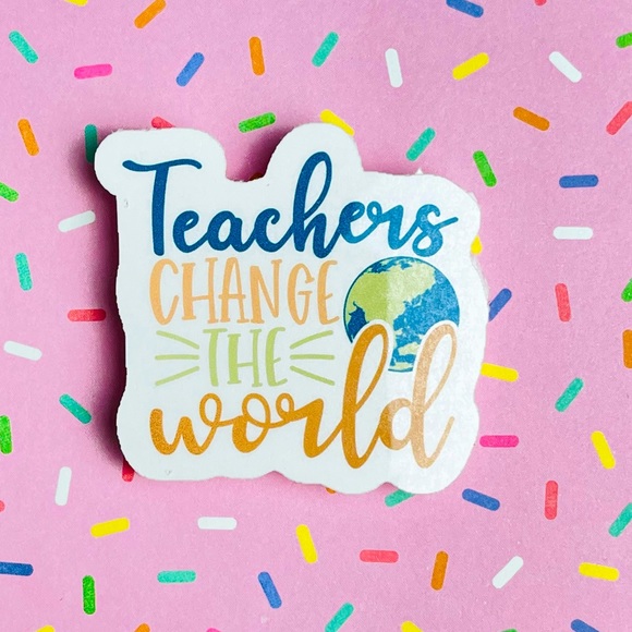 Hand Crafted | Office | 10 Handmade Teacher Stickers Aesthetic Stickers ...